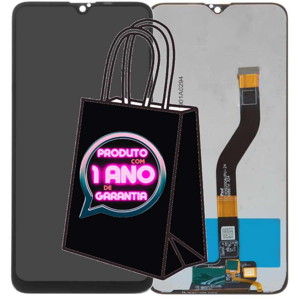 Tela Display Frontal Completa Compatível Galaxy A10s A107m + Lcd Full Hd + Envio Hoje ...