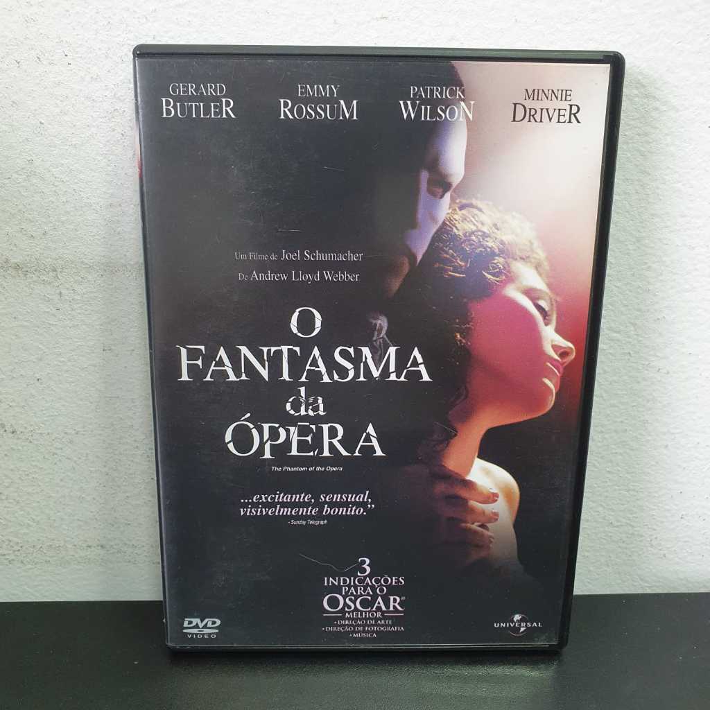 DVD Filme O Fantasma da Ópera - C/ Gerard Butler | Shopee Brasil
