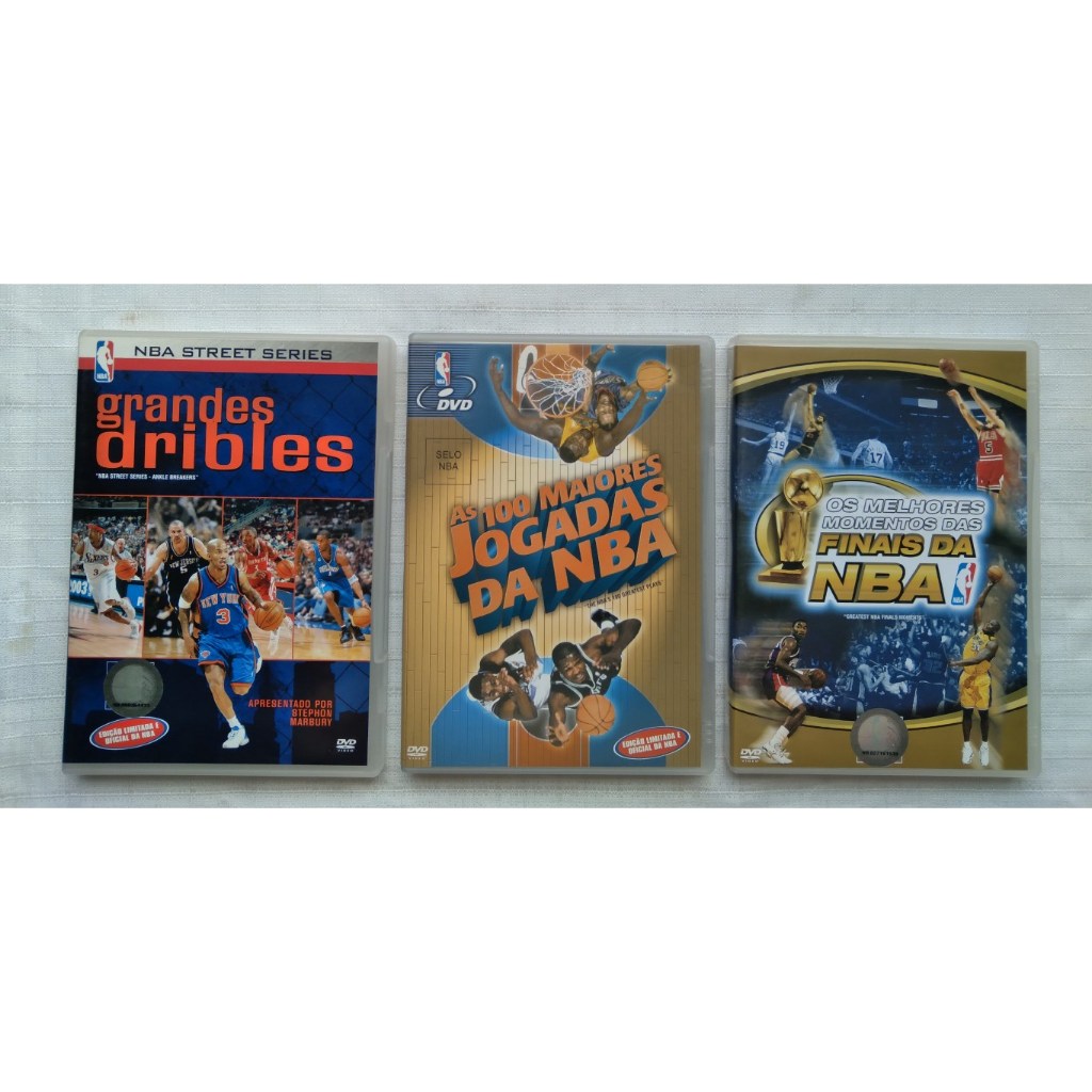 Dvd Coleção NBA - 3 dvds (originais) | Shopee Brasil
