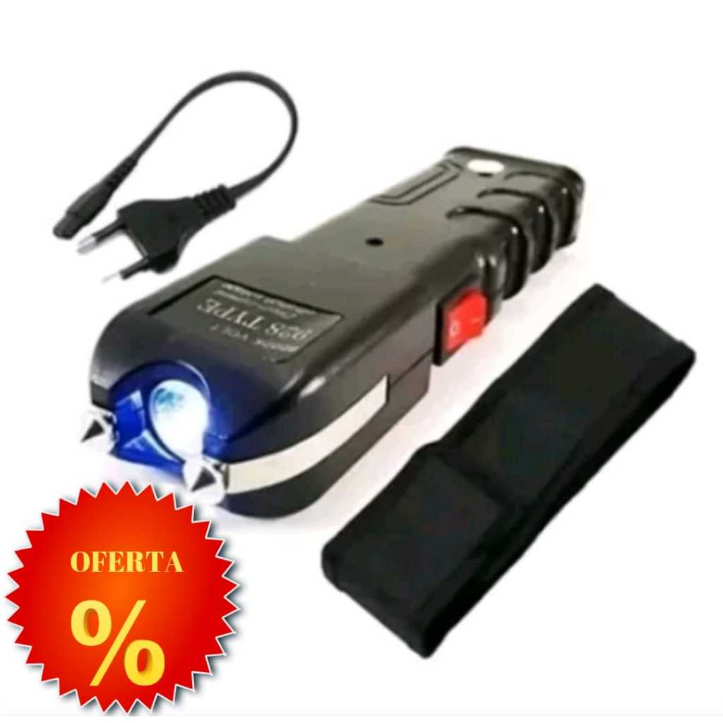 Lanterna de Choque Taser Tática Militar Recarregável Potente 928 type ...