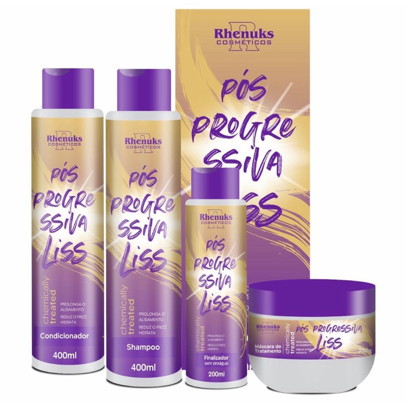 KIT CAPILAR POS PROGRESSIVA - 1 KIT COM 4 PEÇAS | Shopee Brasil