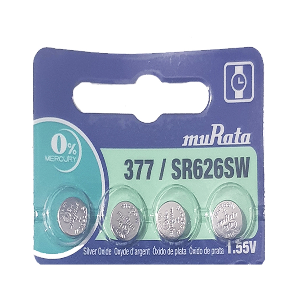 Bateria Sony/Murata 377 SR 626SW Bateria para Relógio Pack 4 Unidades ...