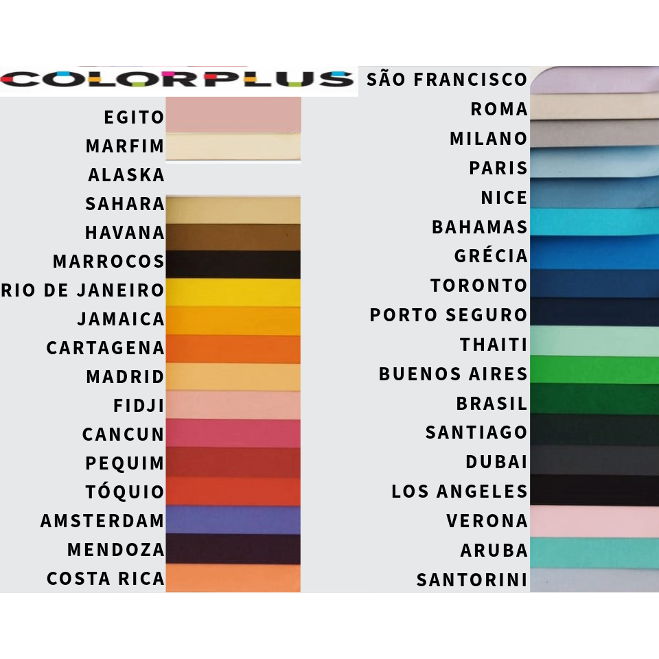 Papel Color Plus Cores Variadas 120g / 66x96 / 10 Unid. | Shopee Brasil