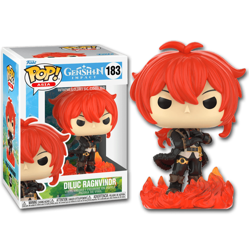 Funko POP! Diluc Ragnvindr #183 - Genshin Impact | Shopee Brasil