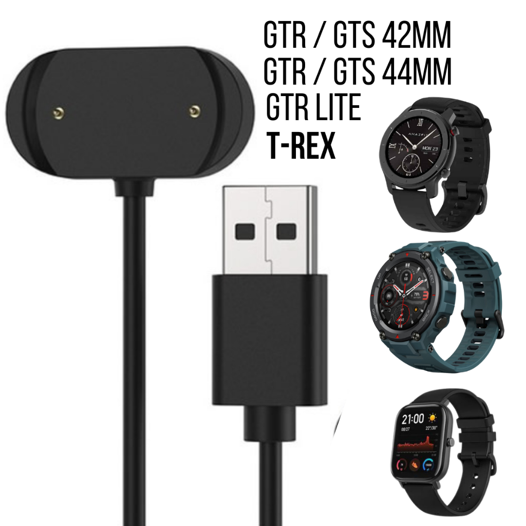 Carregador Para Smartwatch Amazfit GTR GTS 42mm 44mm T-rex GTR Lite | Shopee Brasil