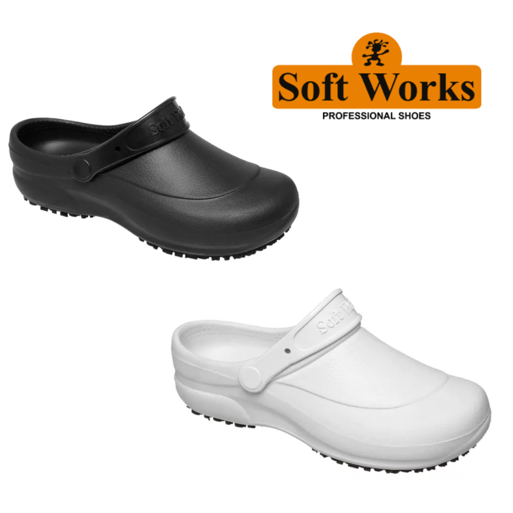 Babuche Soft Works Bb60 Profissional Antiderrapante Unissex Cozinha Enfermagem Hospitalar ...