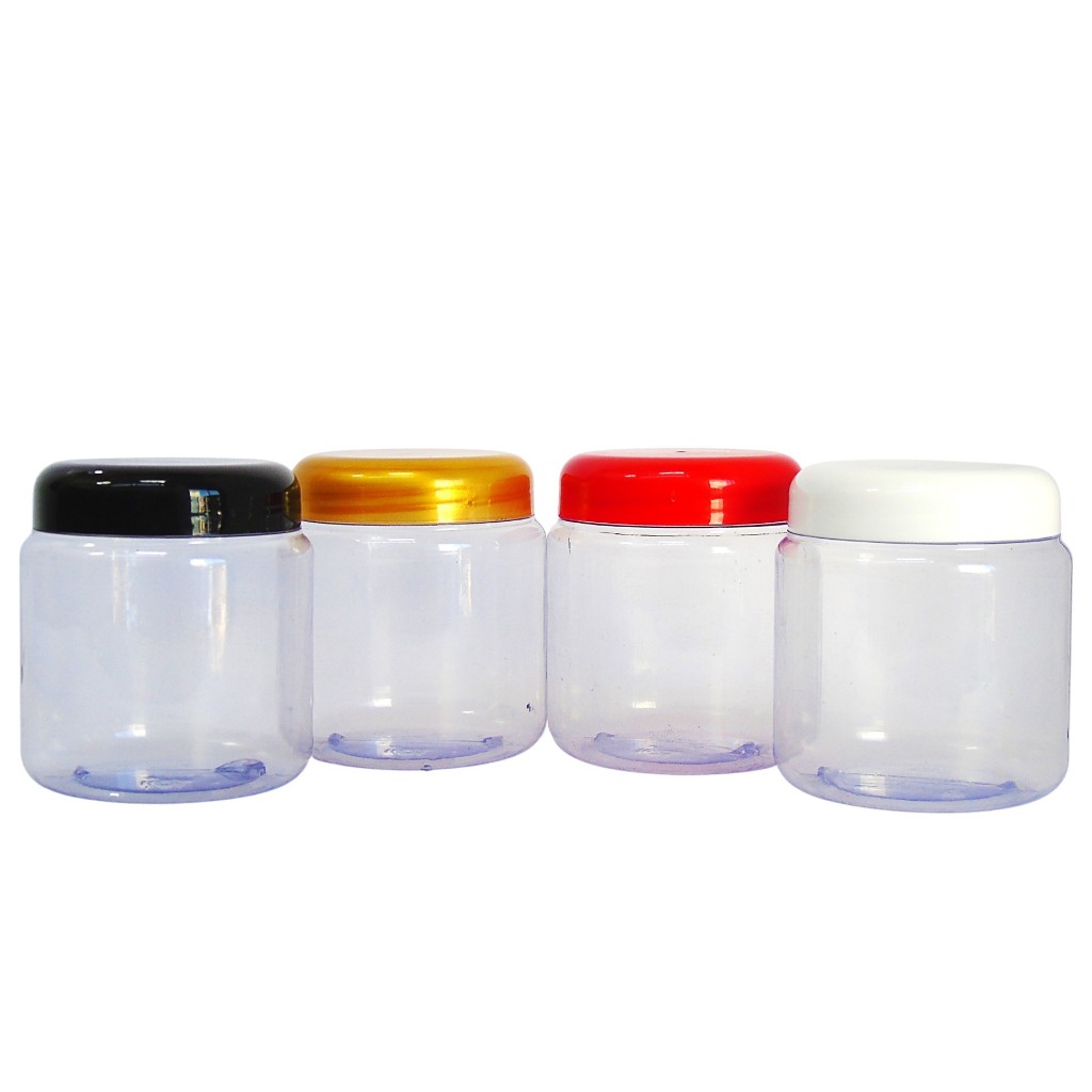 12 Potes 500g/ml Transparente - Bolachas Gourmet, Cosméticos, Doces ...