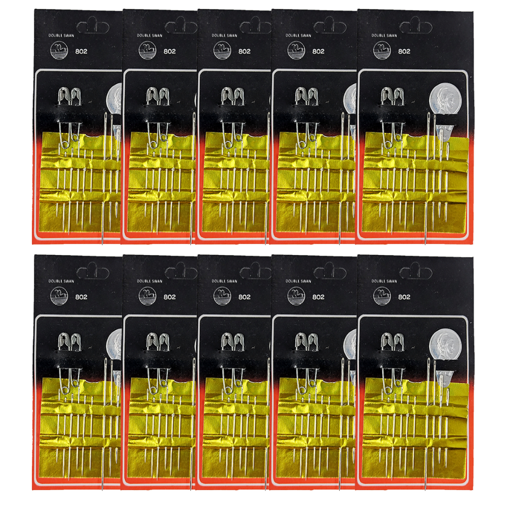 10 Cartelas Agulheiro Agulha De Mão Kit C/ 13 Peças | Shopee Brasil