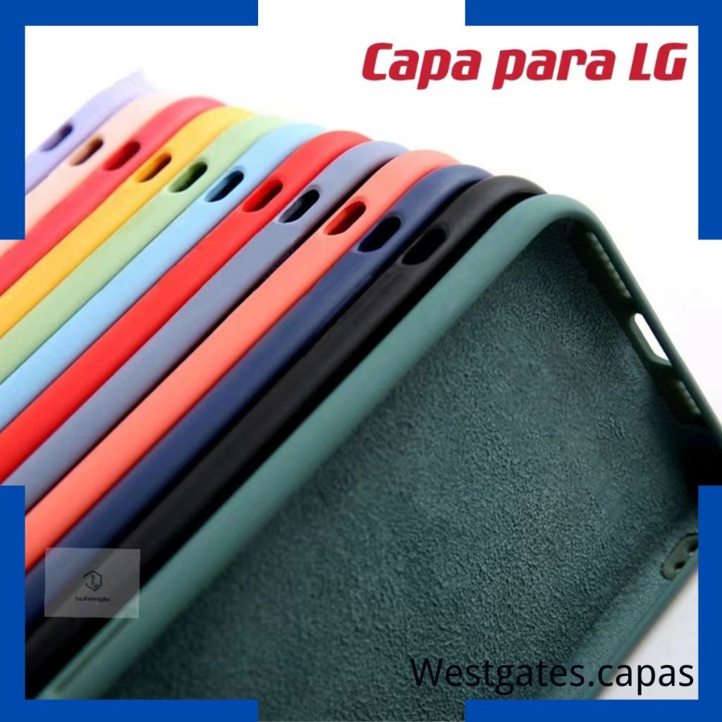 Capa Silicone veludo Soft TPU Liquid Compativel para LG K22/k22+/K40S/K41S/k51s/K50S/K52 ...