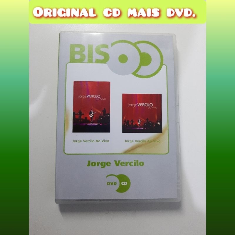Cd + DVD Jorge Vercilo ao vivo original | Shopee Brasil