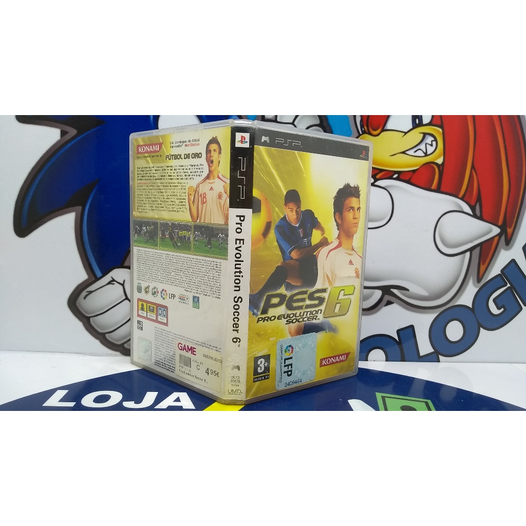 capa vazia Pes 6 Pro Evolution Soccer 6 PsP original europeu | Shopee ...