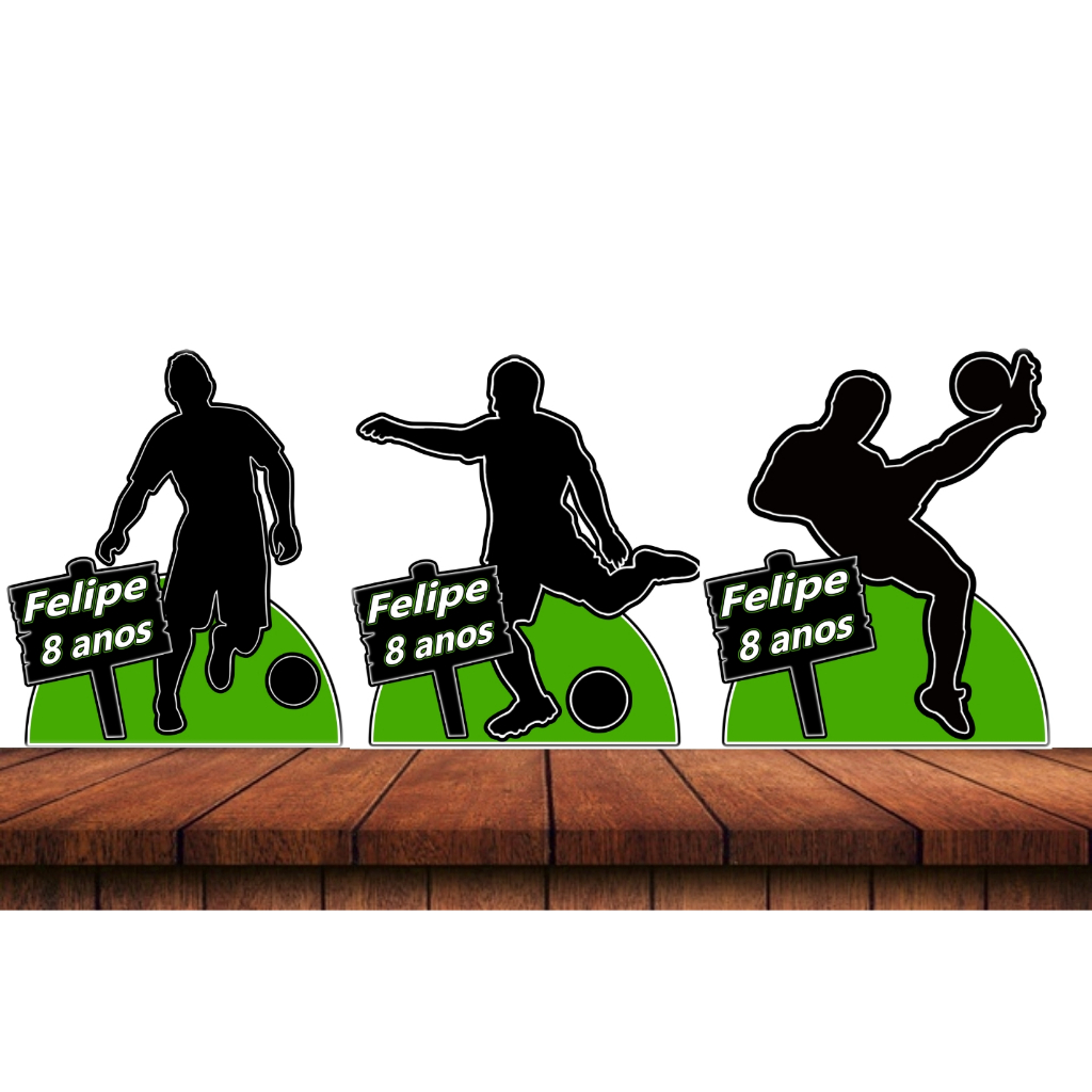 display Futebol 3 peças 20 cm | Shopee Brasil
