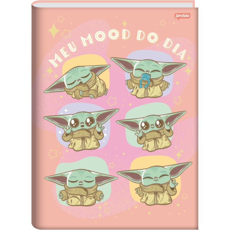 Kit 4 cadernos pequeno Baby Yoda Star Wars | Shopee Brasil