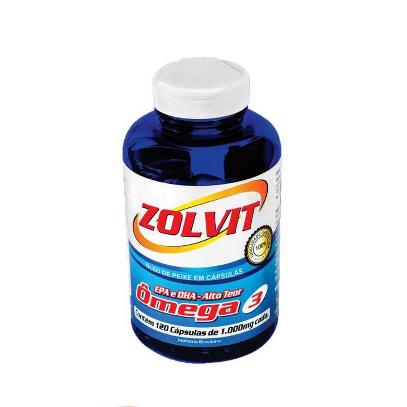 Ômega 3 Zolvit 1000mg com 120 Cápsulas | Shopee Brasil
