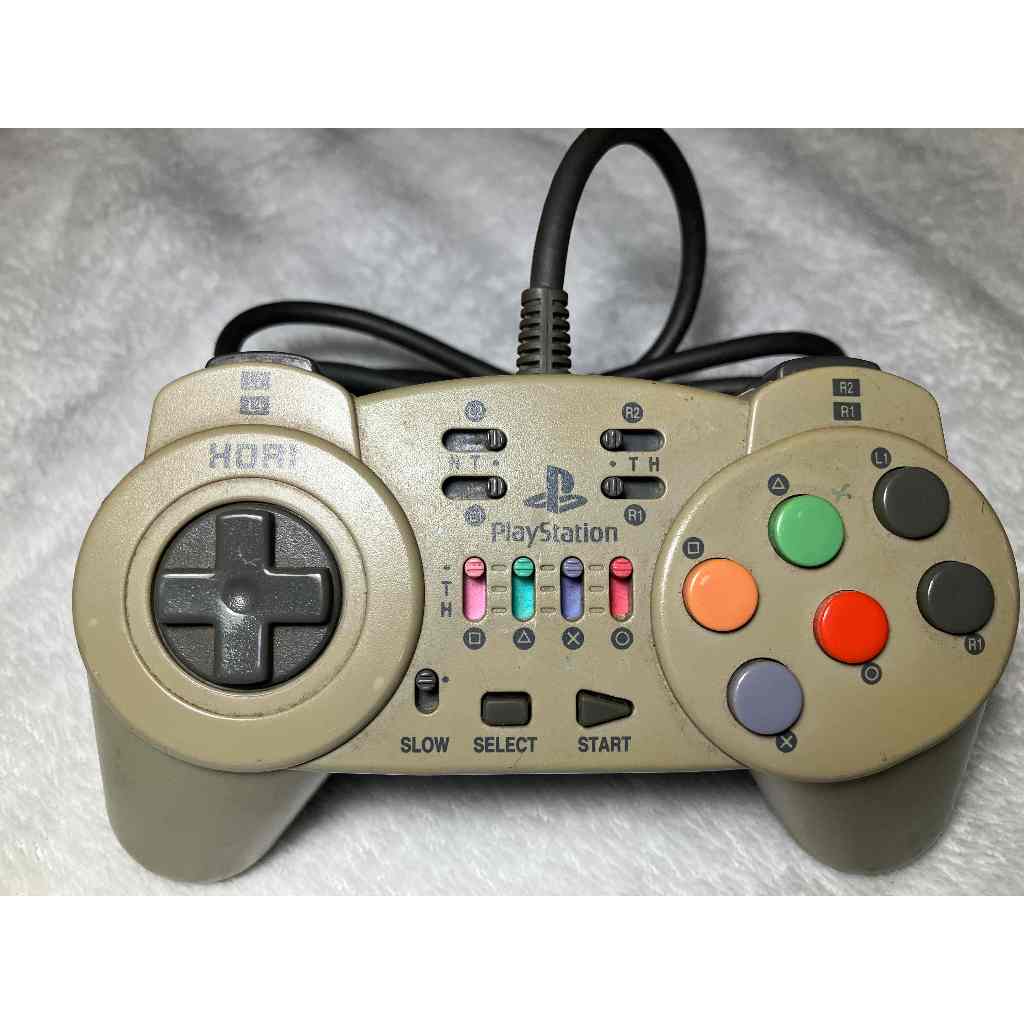 Controle para PS1 Playstation Hori Fighting Commander TURBO 10B Nota ...