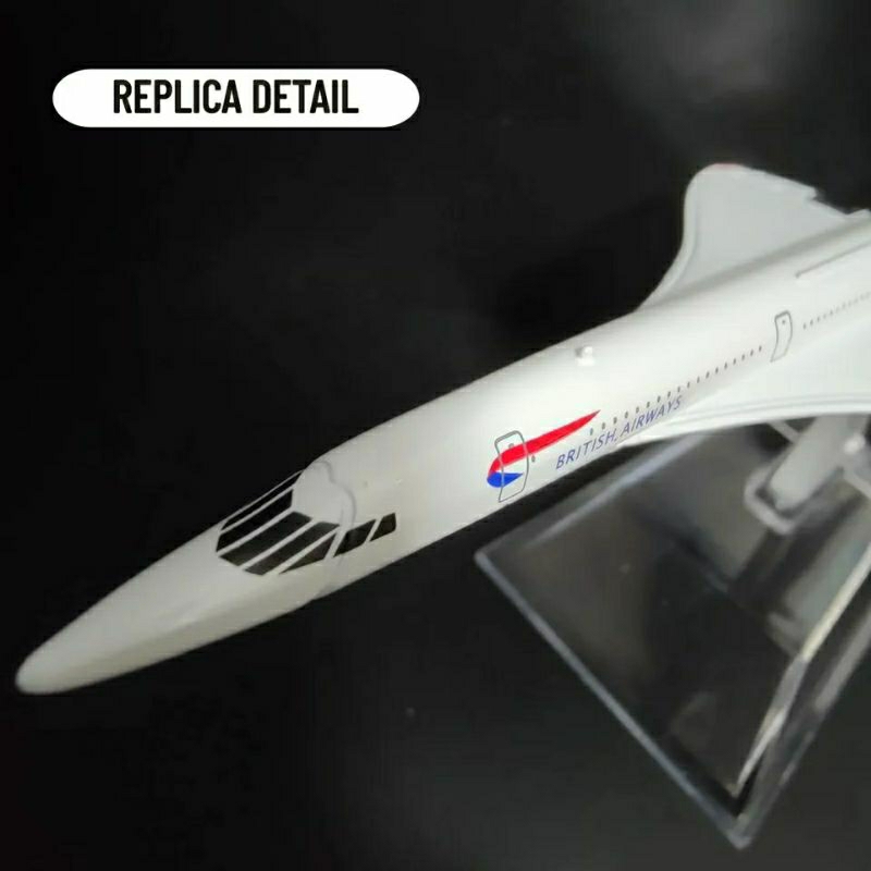 Avião de Brinquedo Coleção Miniatura Metal Concorde British | Shopee Brasil
