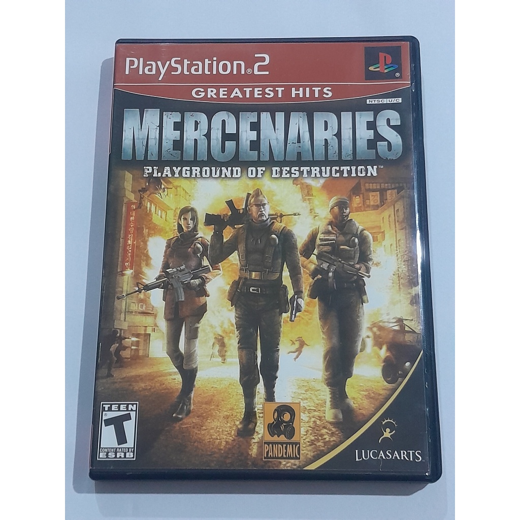 Mercenaries Playground of Destruction p/ Playstation 2 PS2 Original ...