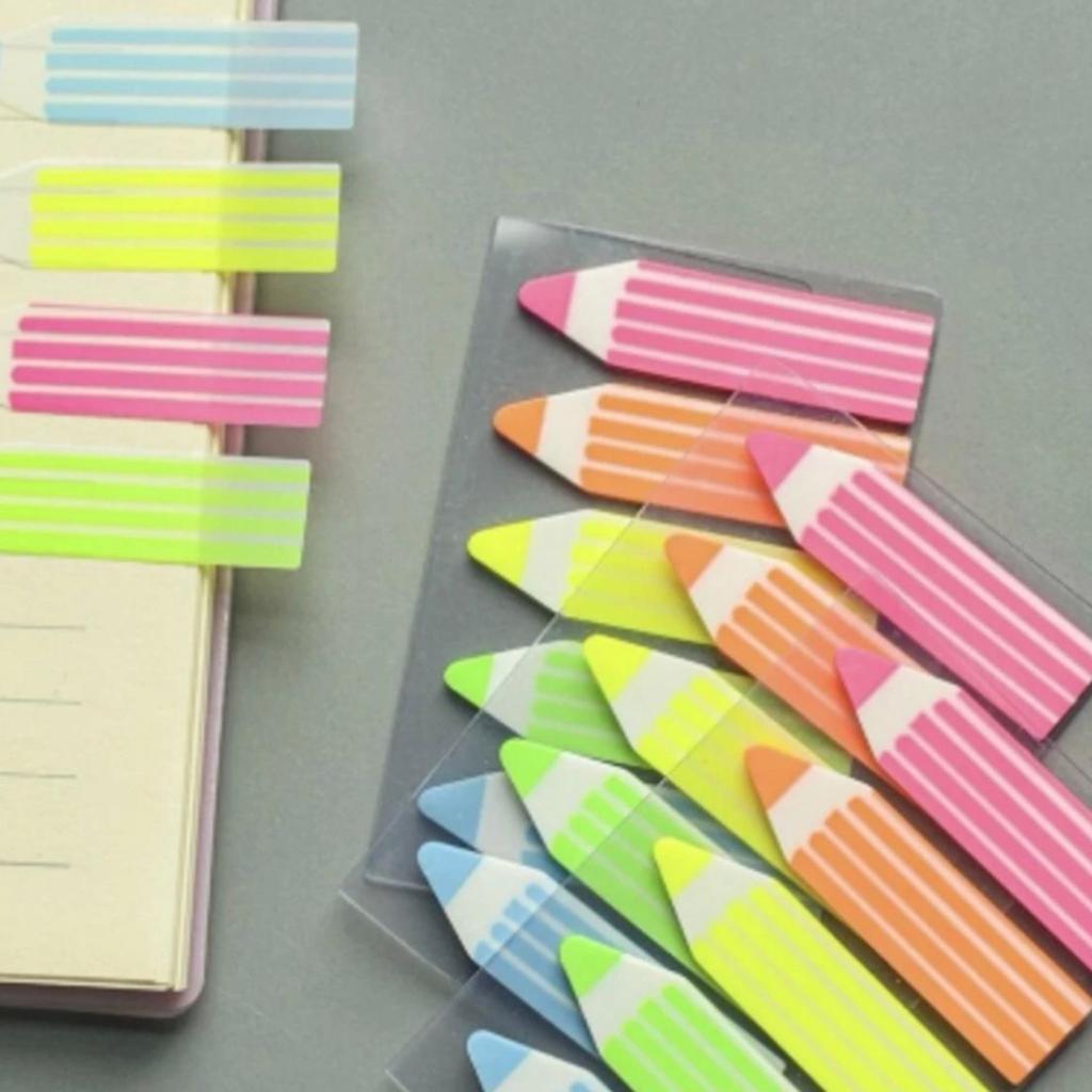 KIT com 5 pacote Adesivo stick Note post-it Sumário Marcador de Página ...