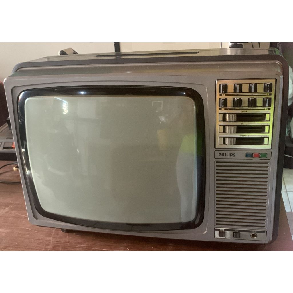 Antigo Televisor Philips / Tv De Tubo Analógica - Escorrega o Preço