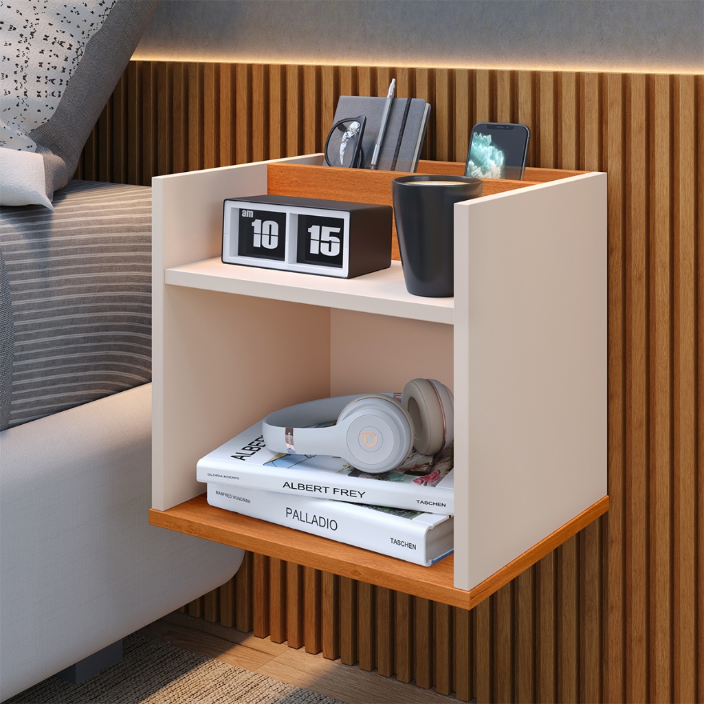 Mesa De Cabeceira Para Quarto Suspensa Lado Da Cama Moderna Porta ...