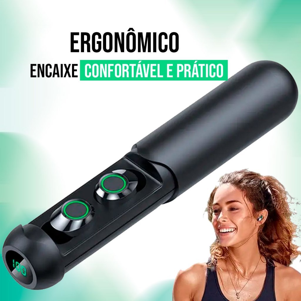 Fone de Ouvido Sem Fio BQ40 - Bluetooth 5.3 - TWSDesign Premium e ...