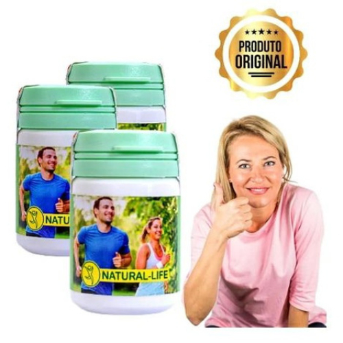 Kit 12 Frascos Natural Life 15 Capsulas 100mg Suplemento Natural ...