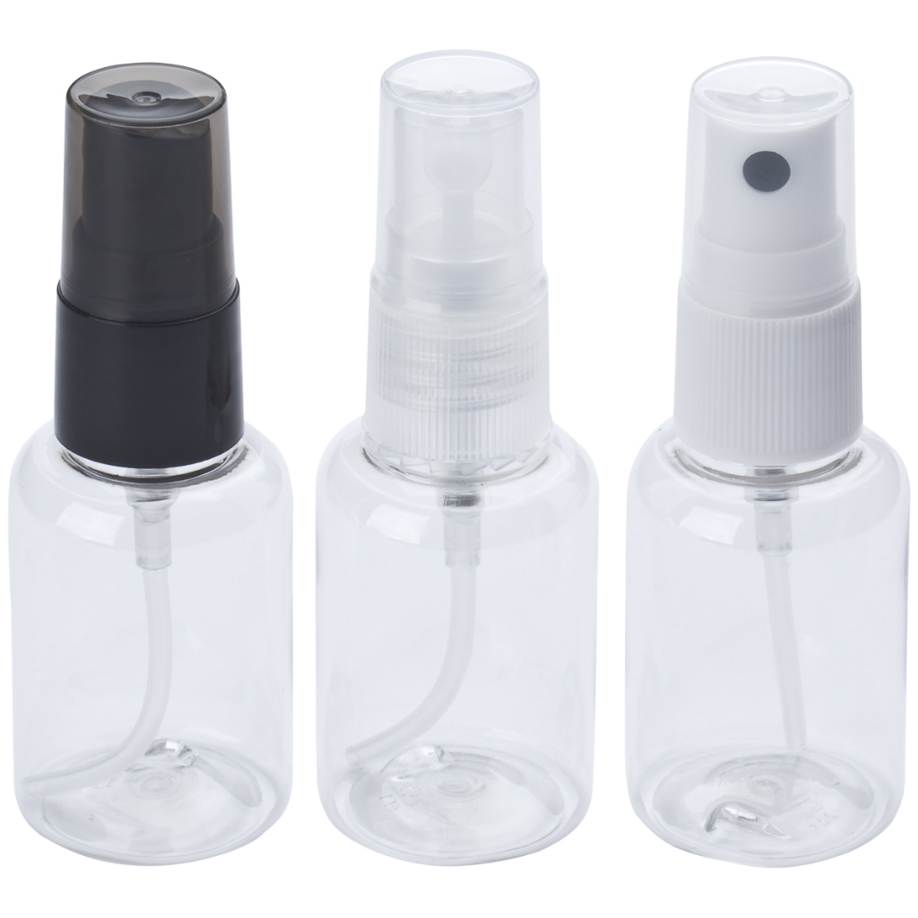 20 Frascos 30 ml Pet Cristal com válvula Spray Borrifadores Amostras Perfumes Aromatizador ...