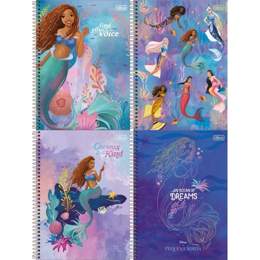 CADERNO CAPA DURA UNIVERSITÁRIO PEQUENA SEREIA 1 MATÉRIA TILIBRA ...