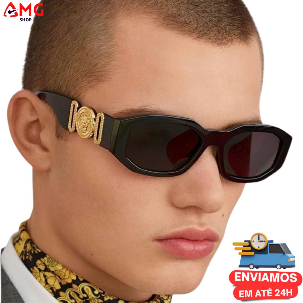Óculos De Sol Unissex Krawk Medusa Moda Trap Hip Hop Proteção Uv 400 ...