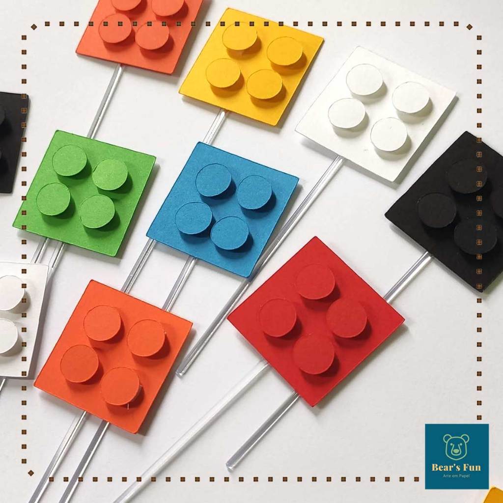 10 Toppers para Docinhos Lego | Shopee Brasil