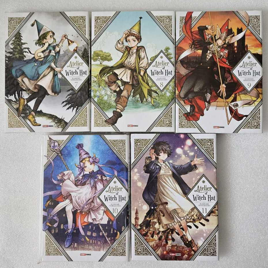 Mangá Atelier of Witch Hat 1, 2, 3, 4, 5, 6, 7, 8, 8, 10, 11 - VOLUMES AVULSOS - Faz a Boa!