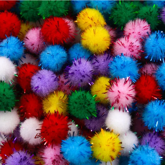 100 mini pompom com festão 1cm | Shopee Brasil