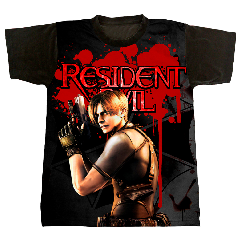 CAMISETA LEON RESIDENT EVIL | Shopee Brasil