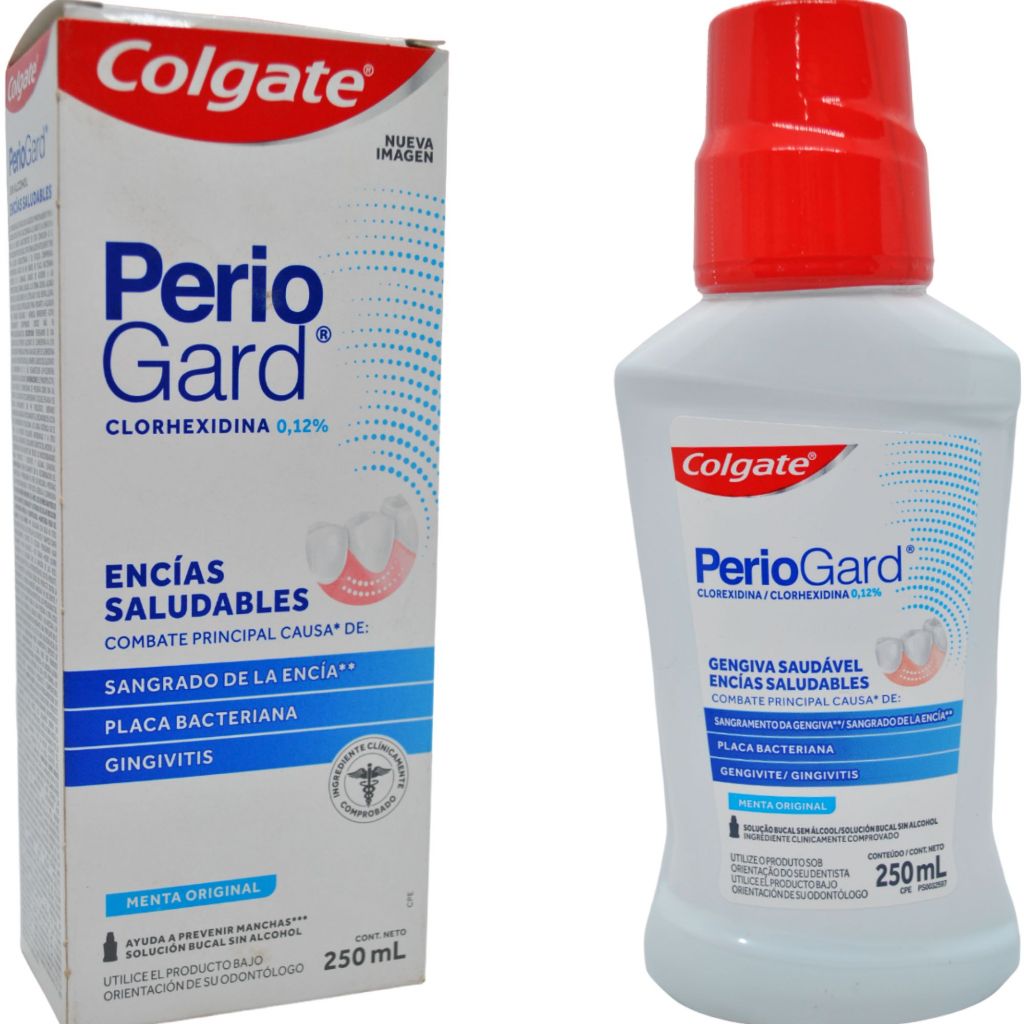 Enxaguante Periogard Antisséptico Bucal Colgate sem Álcool 250ml ...