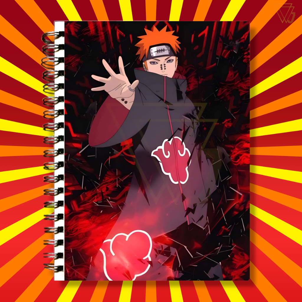 Adesivo Para Capa de Caderno Pain Anime Naruto Top Nagato Excelente ...