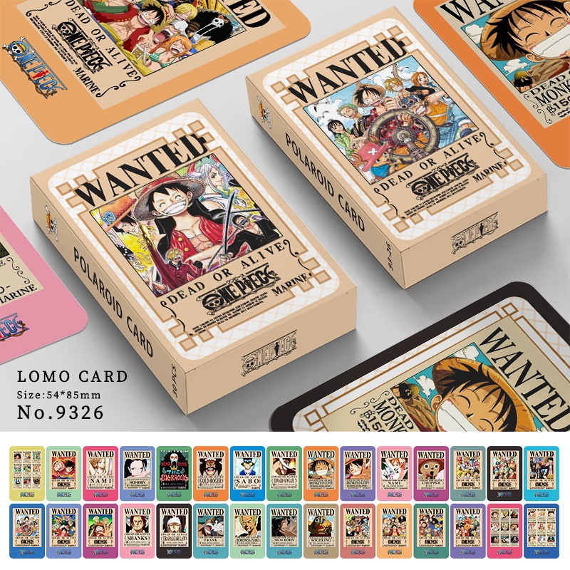 ANIME 30pcs ONE PIECE Photocard Pronto Para Ser Cartão LOMO Postal De ...