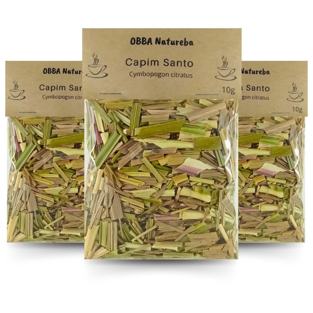 kit 3 Chás Capim Limão / Santo Legítimo Cymbopogon citratus | Shopee Brasil