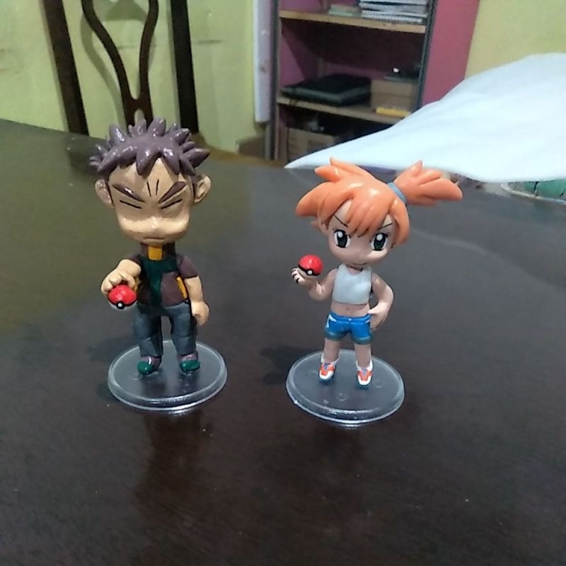 kit Figure Pokemon 2 peças (Brock e Misty) | Shopee Brasil