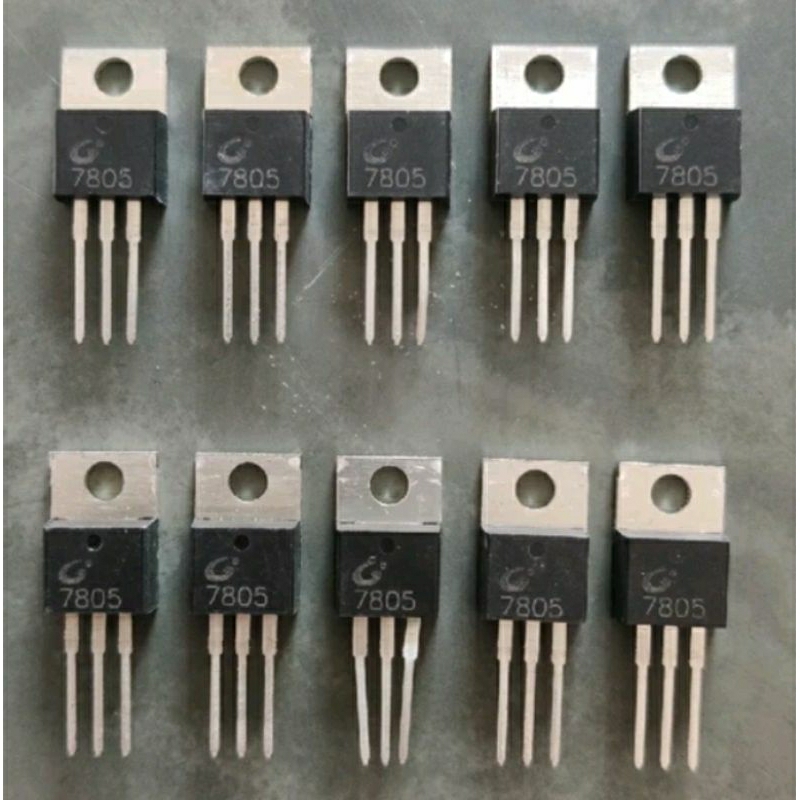 7805 Lm7805 Lm 7805 To220 +5v 1a Kit Com 10 Peças Regulador De Tensão ...