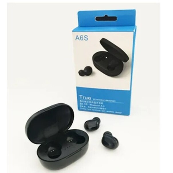Fone De Ouvido Sem Fio A6s Bluetooth 5 0 Tws Preto Shopee Brasil