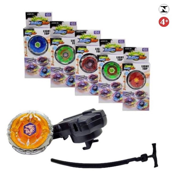 Beyblade Rotary Top Com Luz Led 6D e Incluso Lançador Tornado Batalha ...