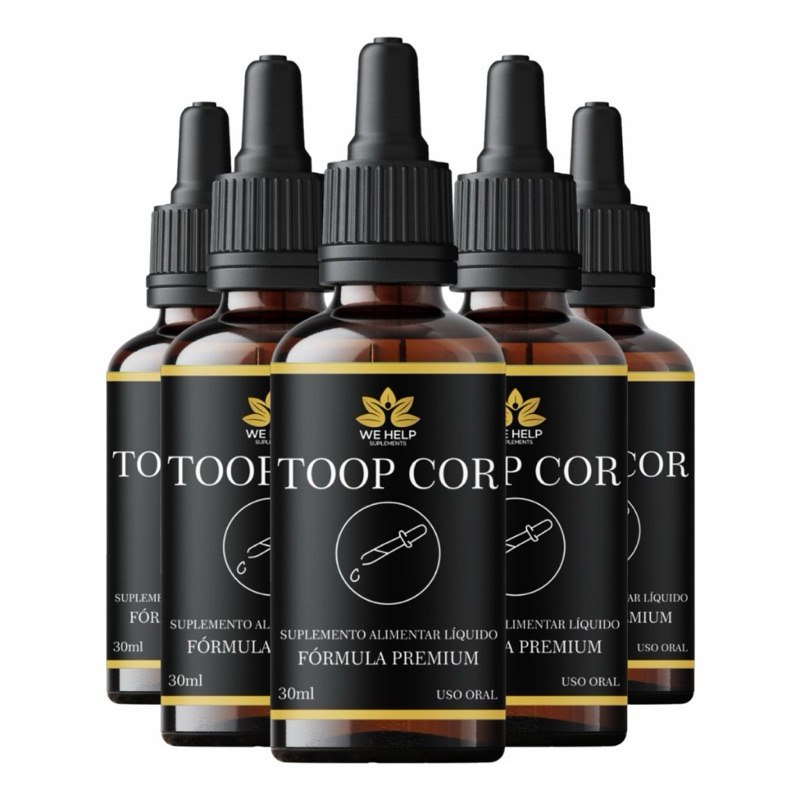 5 Frascos Toop Cor 30ml Devolve A Cor Do Seus Fios | Shopee Brasil