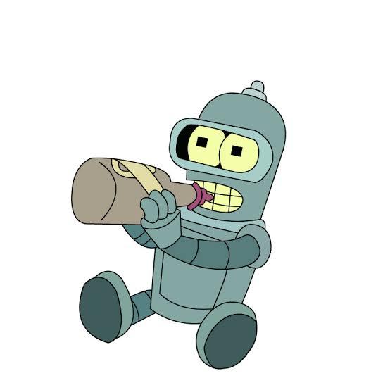 Adesivo Bender Bebe 9cm x 13cm Futurama Baby Bender Alta Qualidade ...