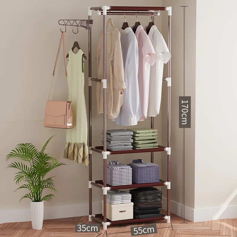 Guarda Roupa Cabide Organizador Sapateira Chão Multiuso Cabideiro ...