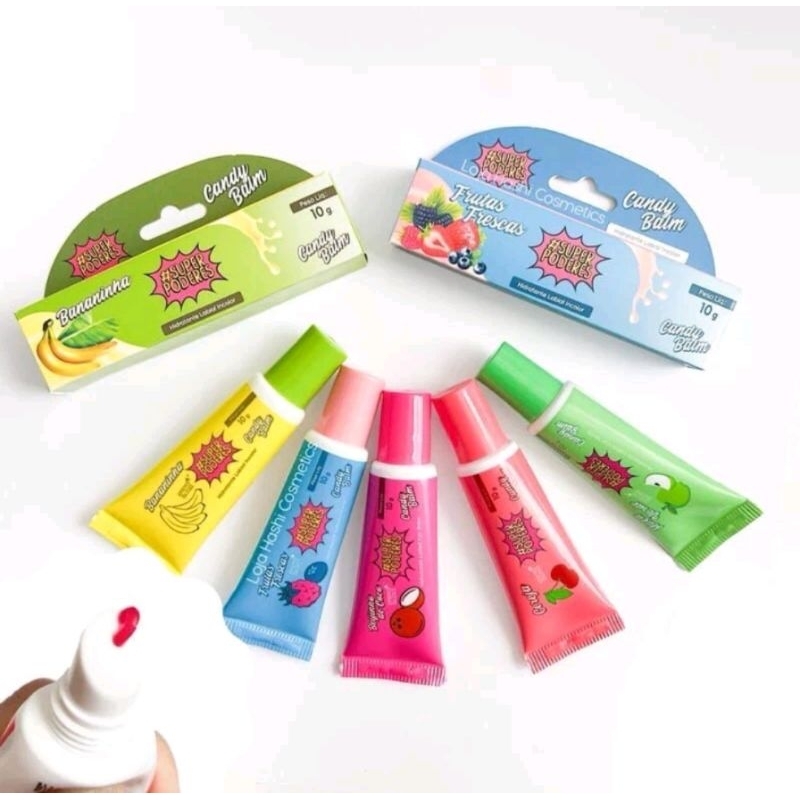 Hidratante Candy Balm Gloss Hidratante Labial Brilho Tipo Carmed SUPER ...