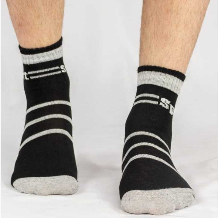 Kit 12 Pares de Meia Masculina Cano Médio Sport 65% em Algodão ...