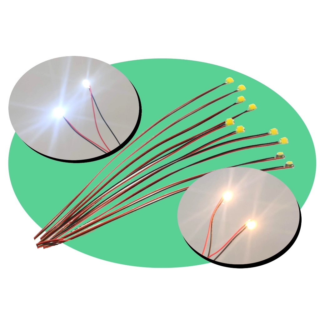 10 Mini Led Branco ou Frio 0805 Smd 3 Volts para Maquetes | Shopee Brasil