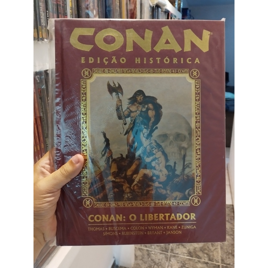 CONAN Ed. historica - Conan: O Libertador Capa Couro 1º edição | Shopee ...