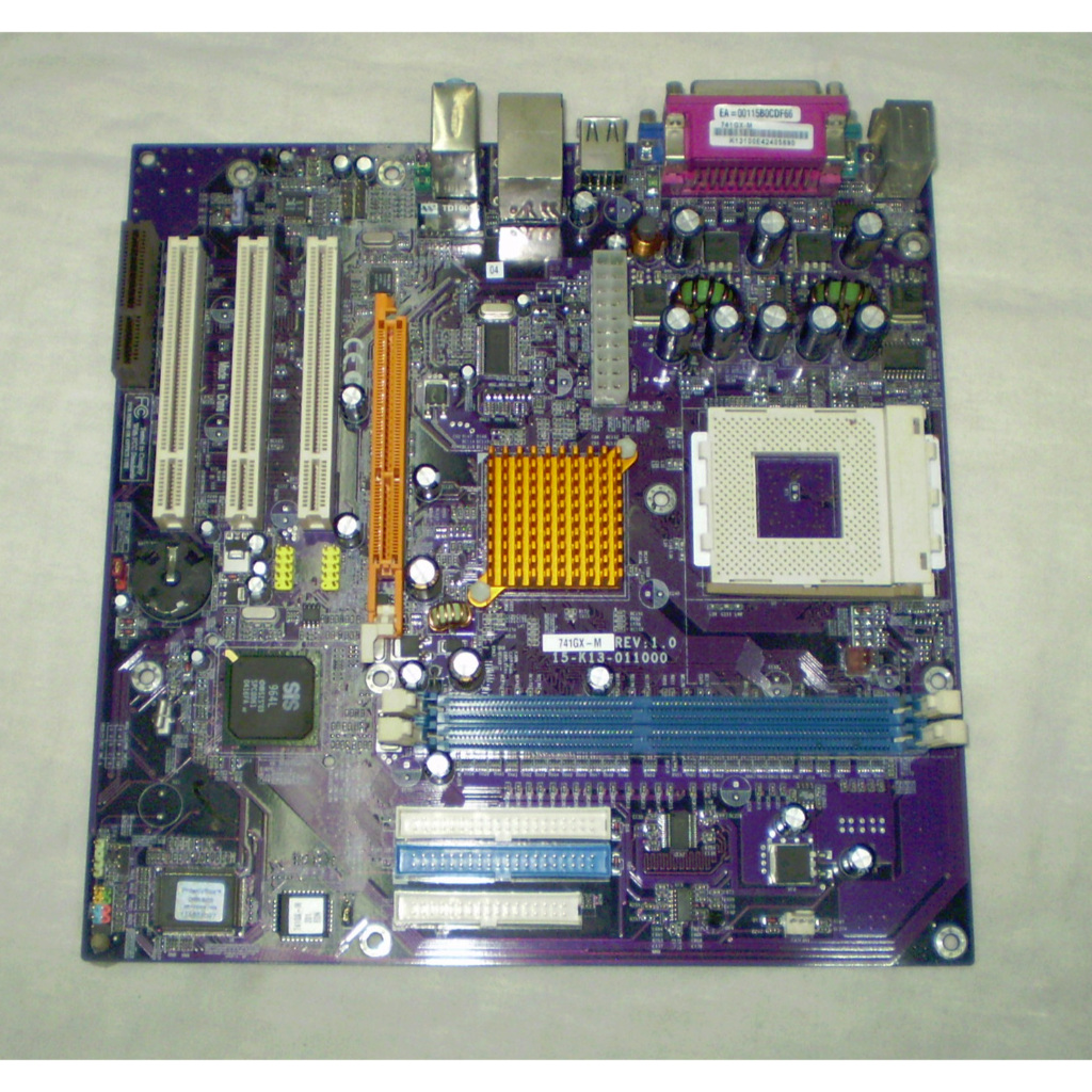 Placa mãe antiga ECS 741.- Cód. 574 - | Shopee Brasil