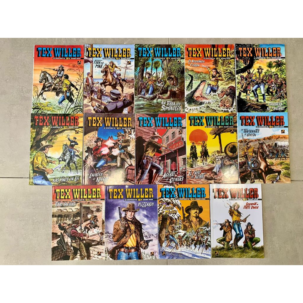 Kit Numero 2: 14 Gibis Tex Willer Capas Diferentes - Editora Mythos ...